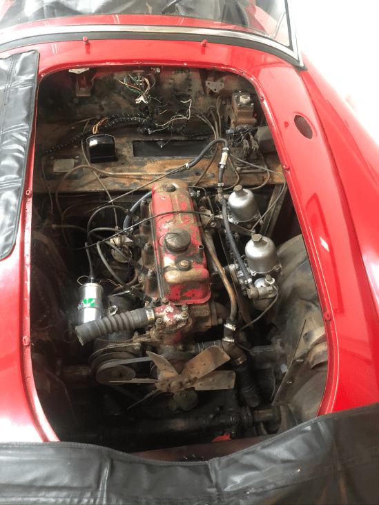 1958 MGA Saved Restoration – Painting the Engine in situ Part 1 – The ...